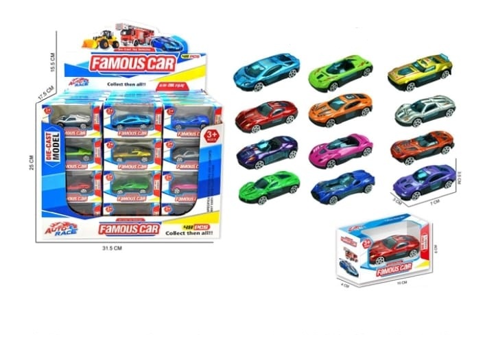 Autitos Autos Coleccionables X 12 Unidades Niños Infantil - Popurrí